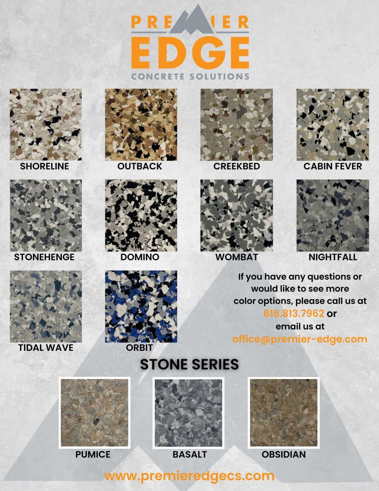 Flake Color Chart » Premier Edge Concrete Solutions